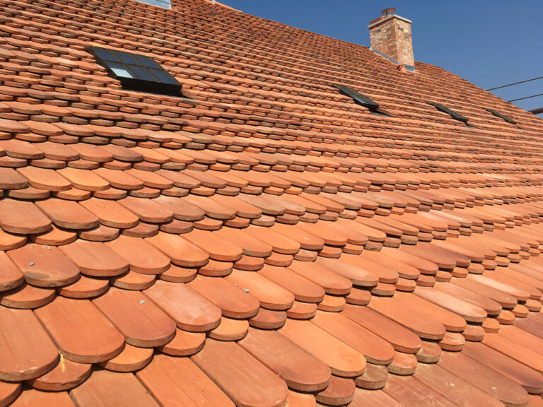 Custom clay roof tiles for roof renovation of historic architectural ...