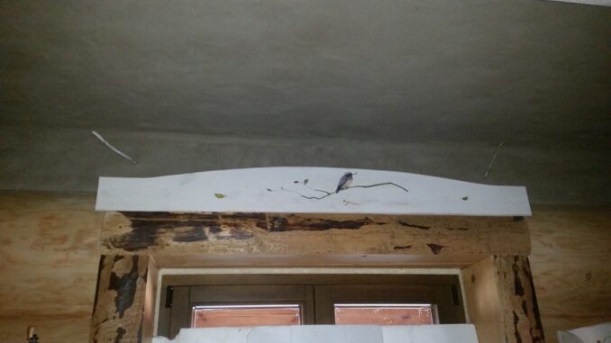 Wooden wall plastered with clay plaster - European Clay Bricks