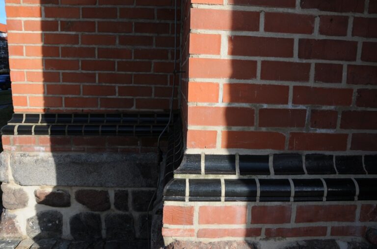 Old, historic glazed bricks and new fired copy - European Clay Bricks